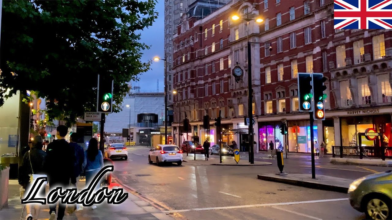 🇬🇧London Sunset Walk - Knightsbridge to Hyde Park -【4K 60fps】 - YouTube