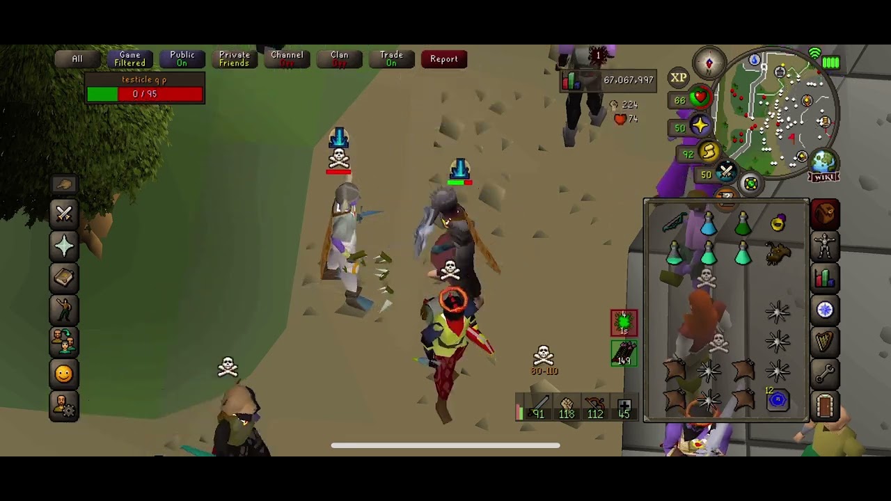 Osrs mobile Pking - inquisitor - ags - YouTube