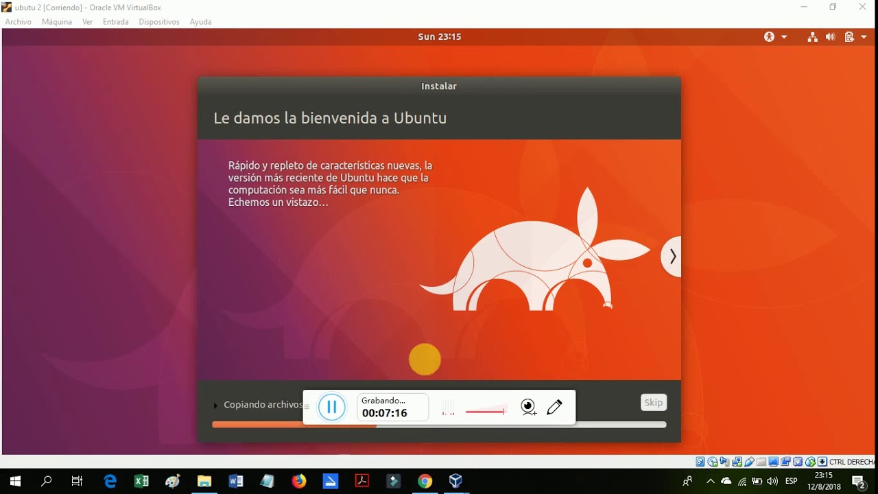 Instalar Ubuntu en maquina virtual - YouTube