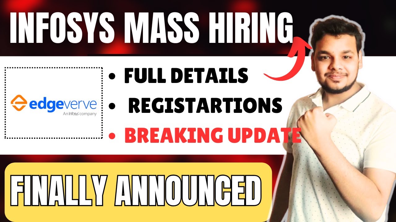 Breaking Infosys (Edgeverve) Mass Hiring Announced | Off Campus Job ...