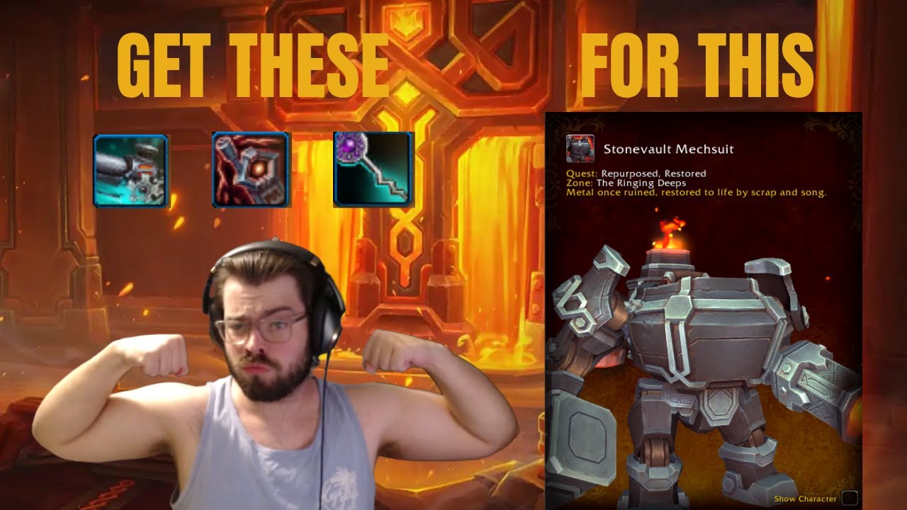 WoW TWW Stonevault Mechsuit WHAT YOU NEED! - YouTube