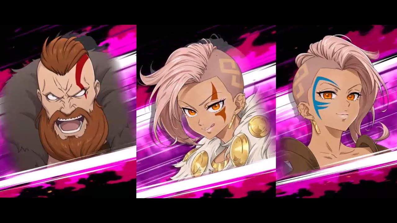 GANBER, GJALGA, GREIB SKILLS AND ULTIMIATE Seven Deadly Sins: Grand ...