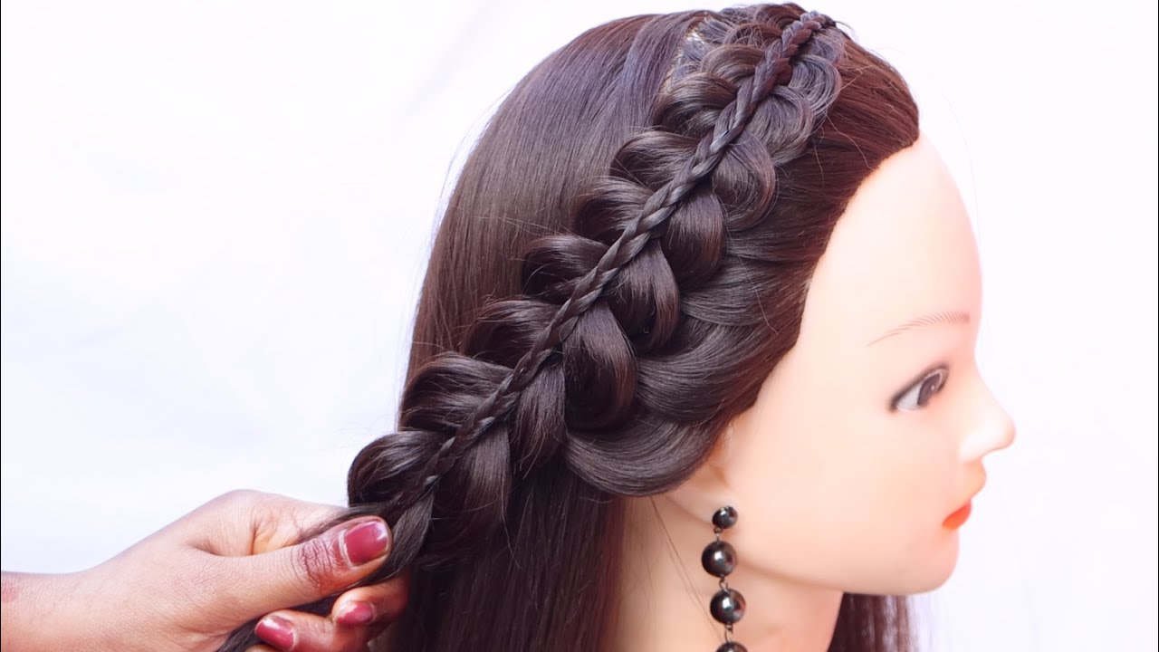 Most beautiful and easy hairstyle - front open hairstyle | hairstyle ...