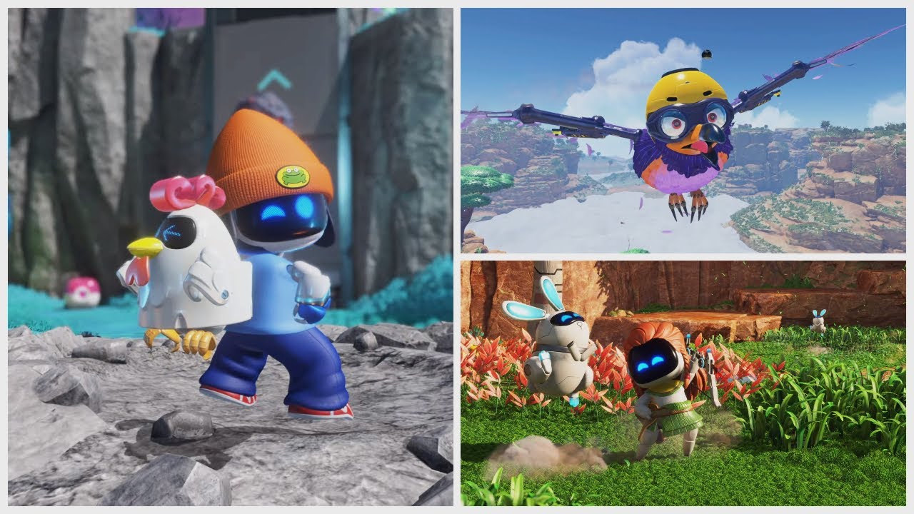Astro Bot - Feather Cluster Gameplay - YouTube