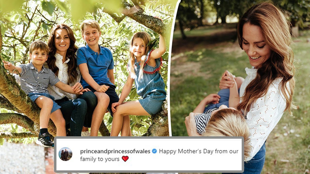 Kate Middleton Celebrates U k Mother's Day With All 3 Kids - YouTube