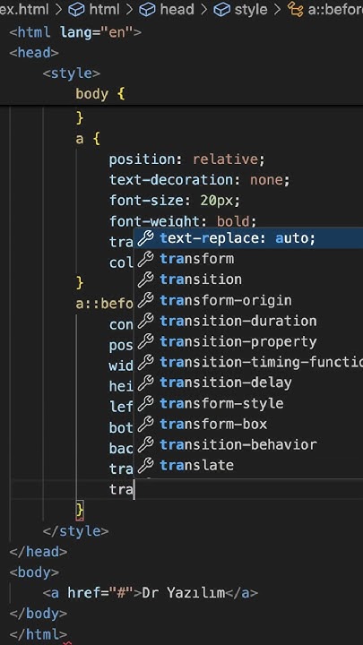 How To Make Link Effect | Html Css - YouTube