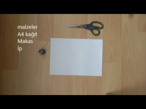 kağıttan uçurtma nasıl yapılır/how to make a kite