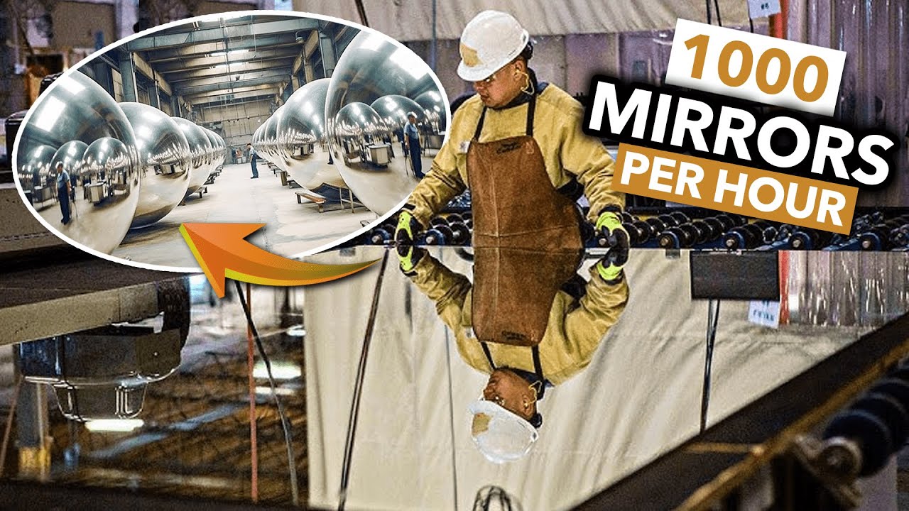 How Millions of MIRRORS Are Made By Machines - YouTube