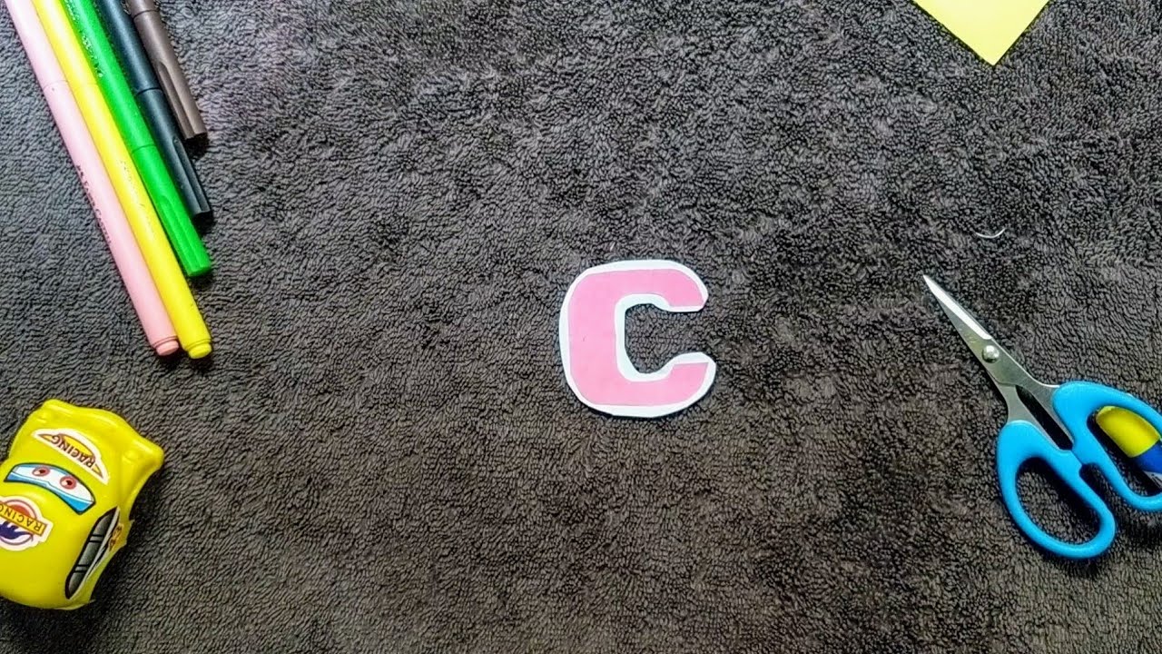 How To Make c Letters With Paper | LOWERCASE ALPHABET | Letter Cutting ...