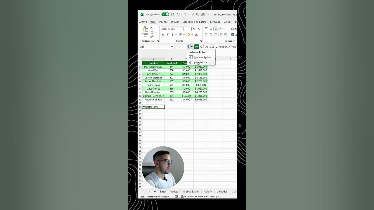 📊 Cómo Obtener Estadísticos con Python en Excel #excel #dataanlysis # ...