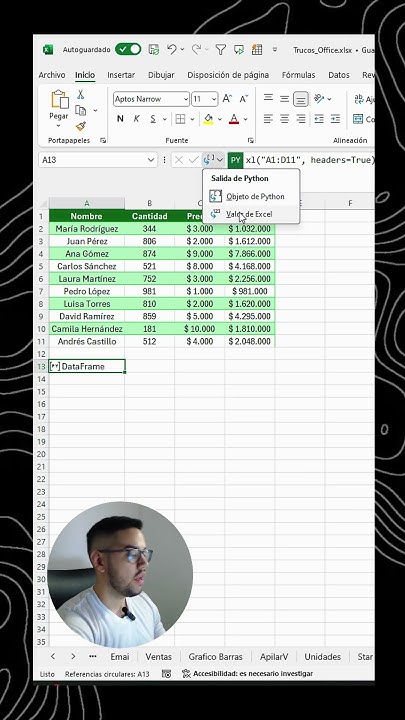 📊 Cómo Obtener Estadísticos con Python en Excel #excel #dataanlysis # ...