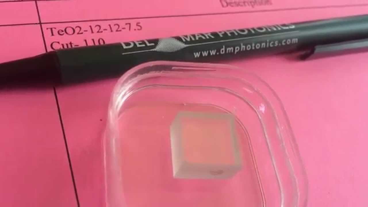 Tellurium Dioxide TeO2 crystals sales@dmphotonics.com - YouTube