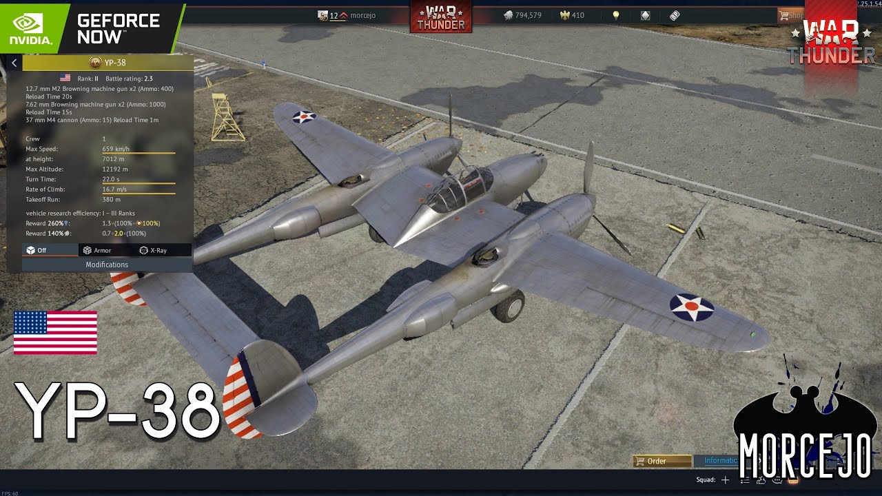 YP-38 - #WarThunder #USAAF #testflight - YouTube