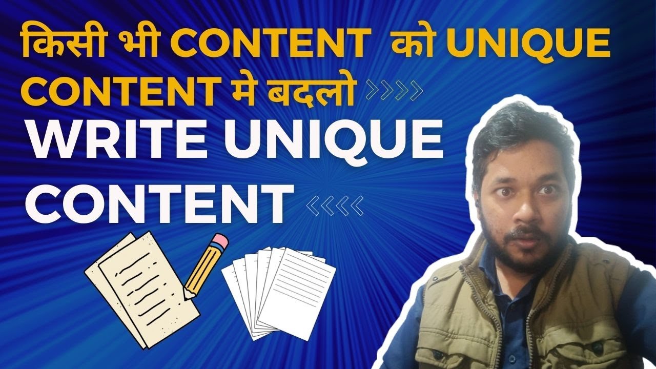 How to Write Unique Content in Just One Click - Technology Tips - YouTube