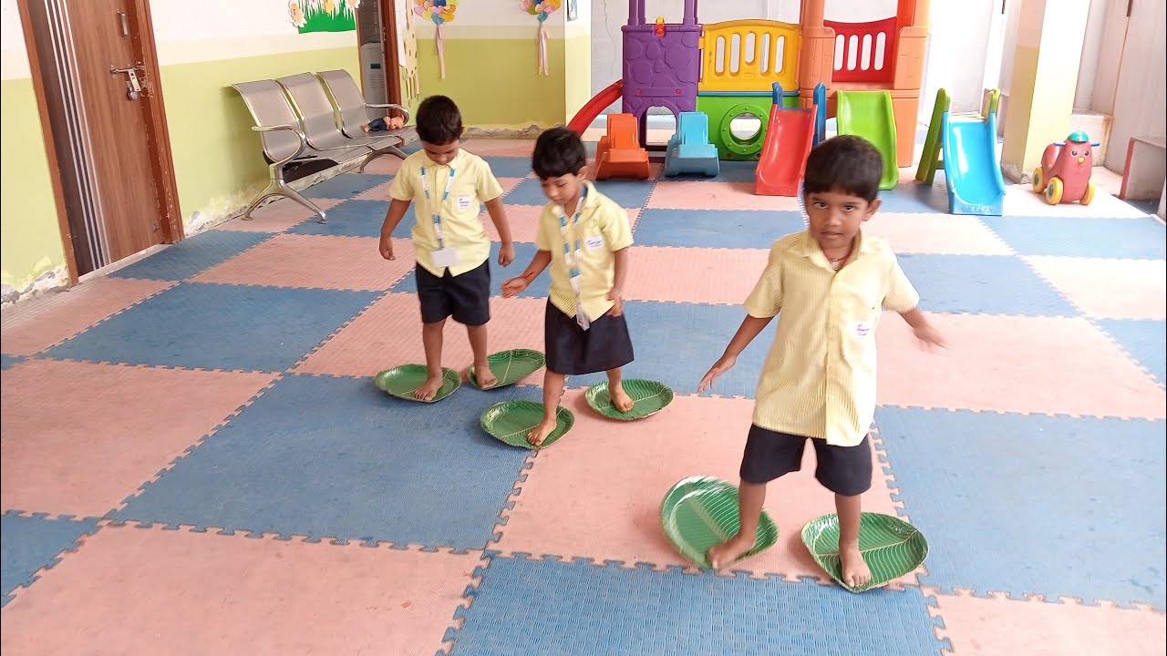 Gross Motor Game With Paper Plates - YouTube