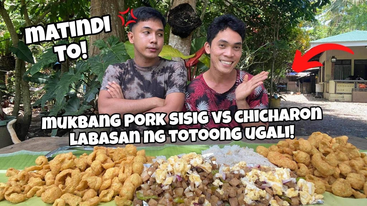 MUKBANG CRISPY SISIG OVERLOAD VS CHIHARON LAPTRIP TO LABASAN NG TOTOONG ...
