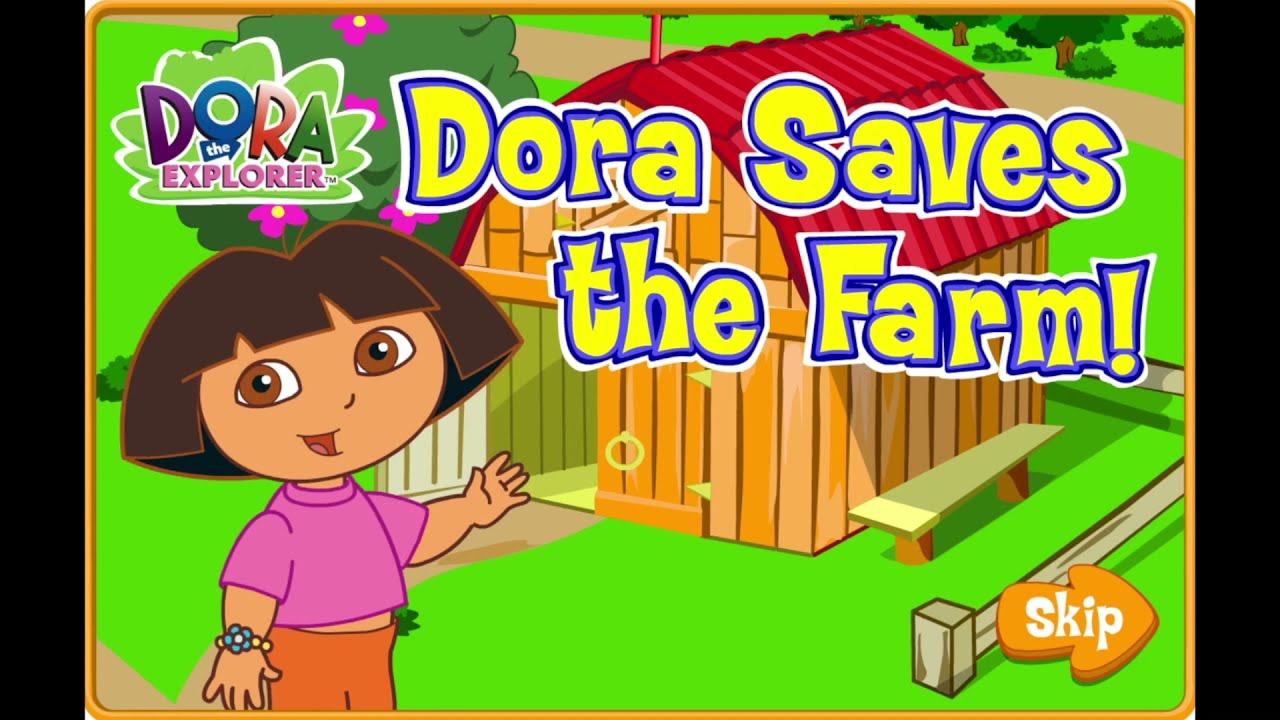 Dora The Explorer: Dora Saves The Farm - Old Flash Games - YouTube