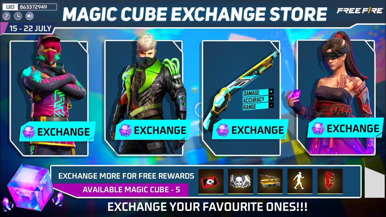 MAGIC CUBE STORE UPDATE | NEXT MAGIC CUBE BUNDLE FREEFIRE | NEW MAGIC ...