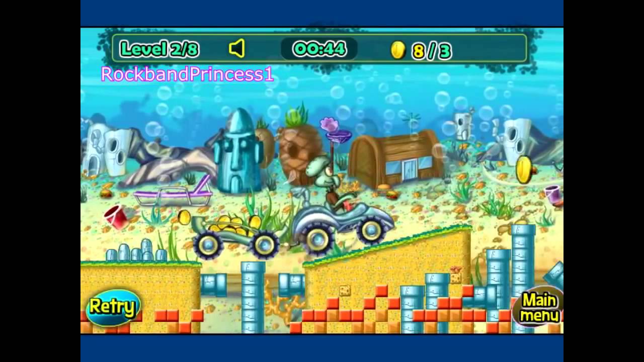 0570 Spongebob Squarepants Spongebob Tractor Game Spongebob Games - YouTube