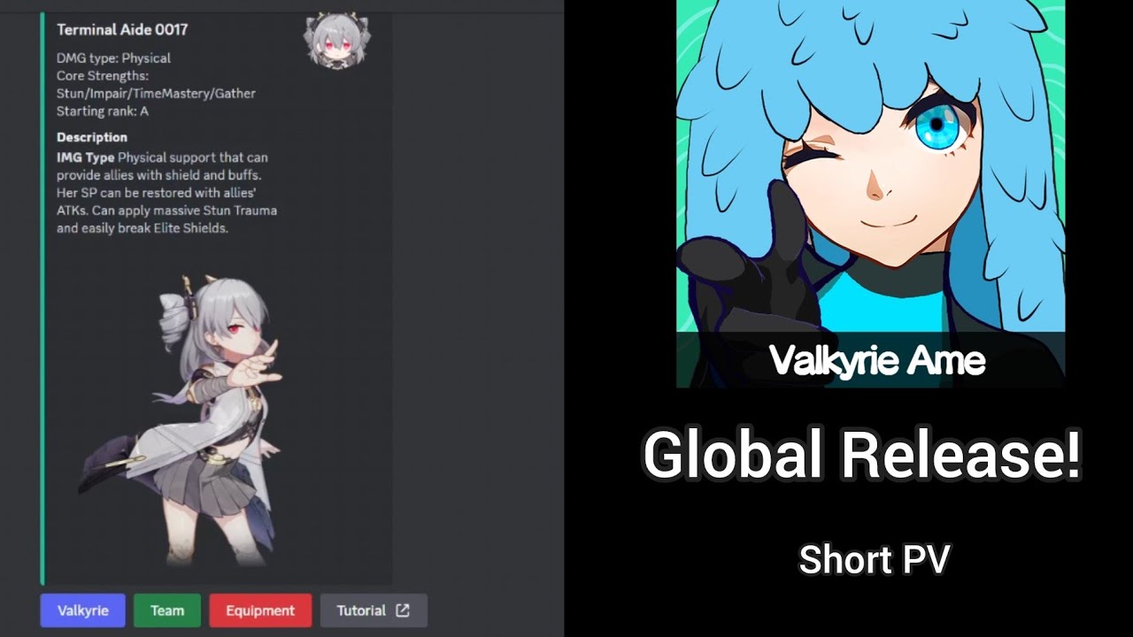 Valkyrie Ame - Your Honkai Database Assistant Now Released Globally ...