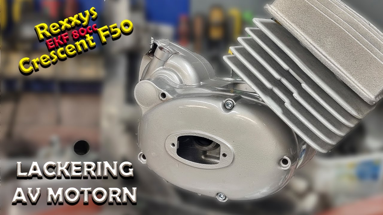 Crescent F50GLX Renovering - DEL 21 - LACKERING AV EKF-MOTORN! - YouTube