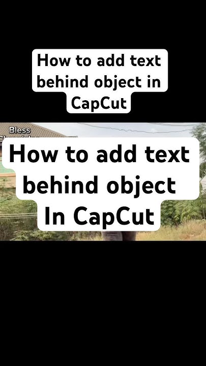 How to add text behind human in CapCut #textbehindobject - YouTube