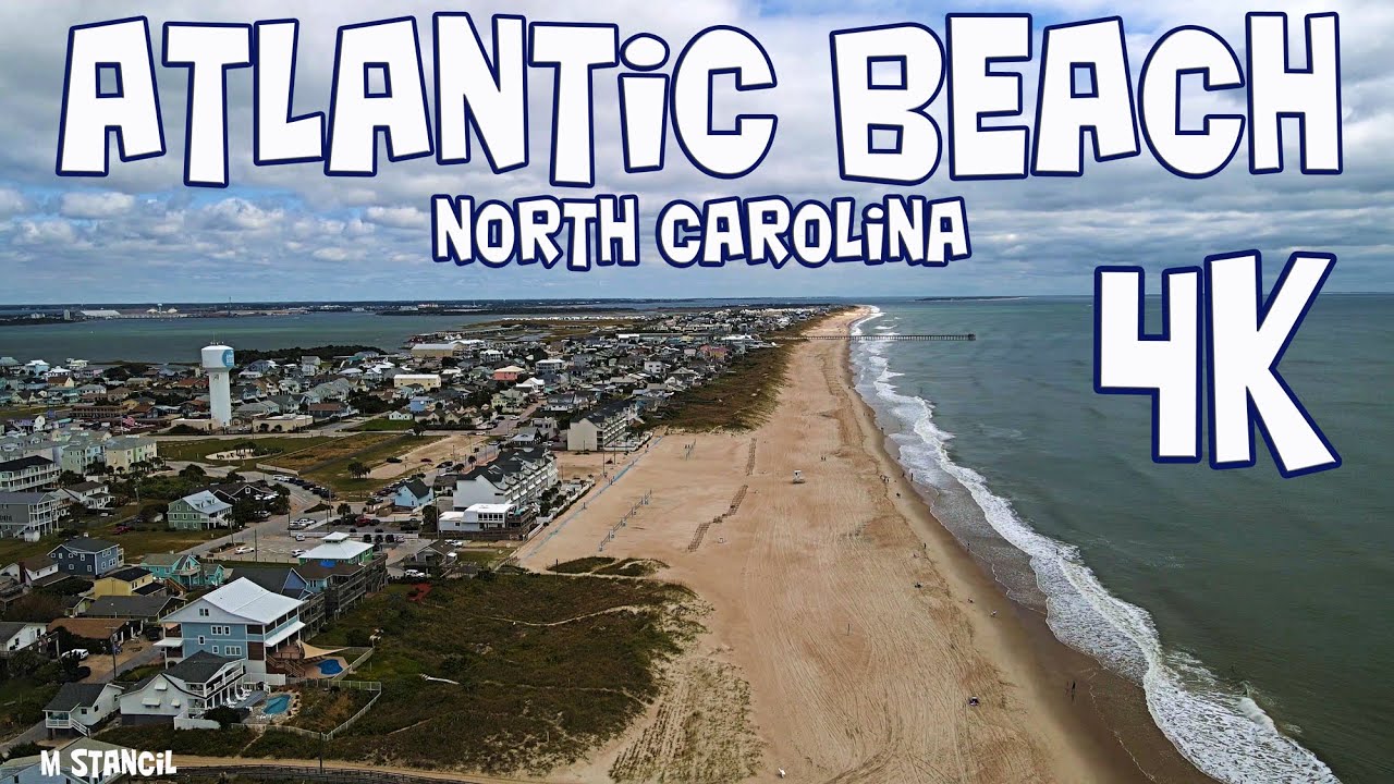 Atlantic Beach NC 4K / Beautiful Beach Town on the Outer Banks !! (DJI Mavic Air 2 Drone Footage ...