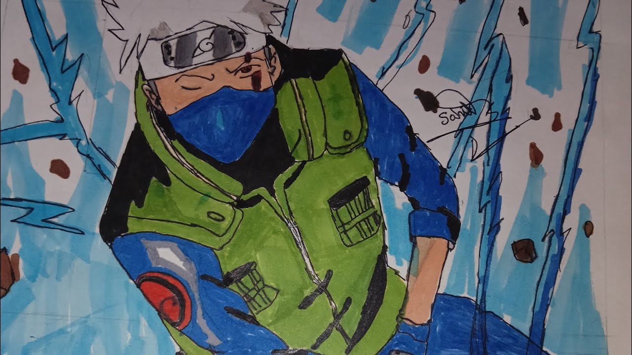 how to easy draw Kashi hatake - YouTube