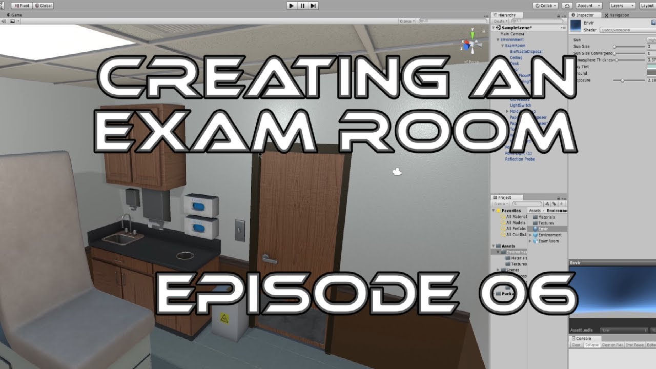 Creating an Exam Room in Unity 06 - YouTube
