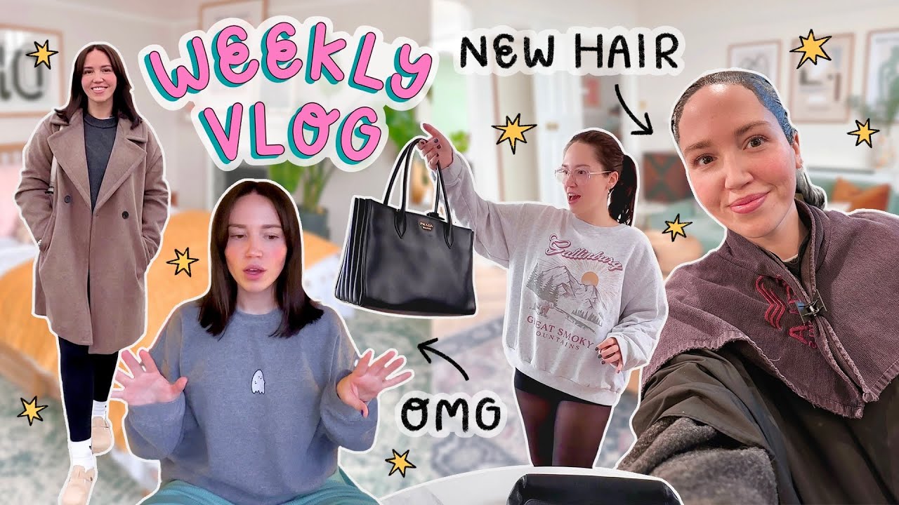 WEEKLY VLOG 17 Hair makeover after a YEAR of growing it out & update on ...