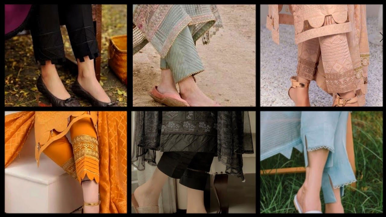 stylish trouser ke design |trendy trouser design 2023 - YouTube