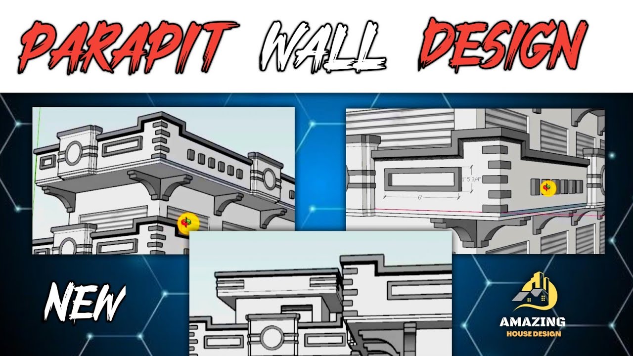 New Wall Perapet Designs | Modern Parapet Wall Designs | latest Parapet ...