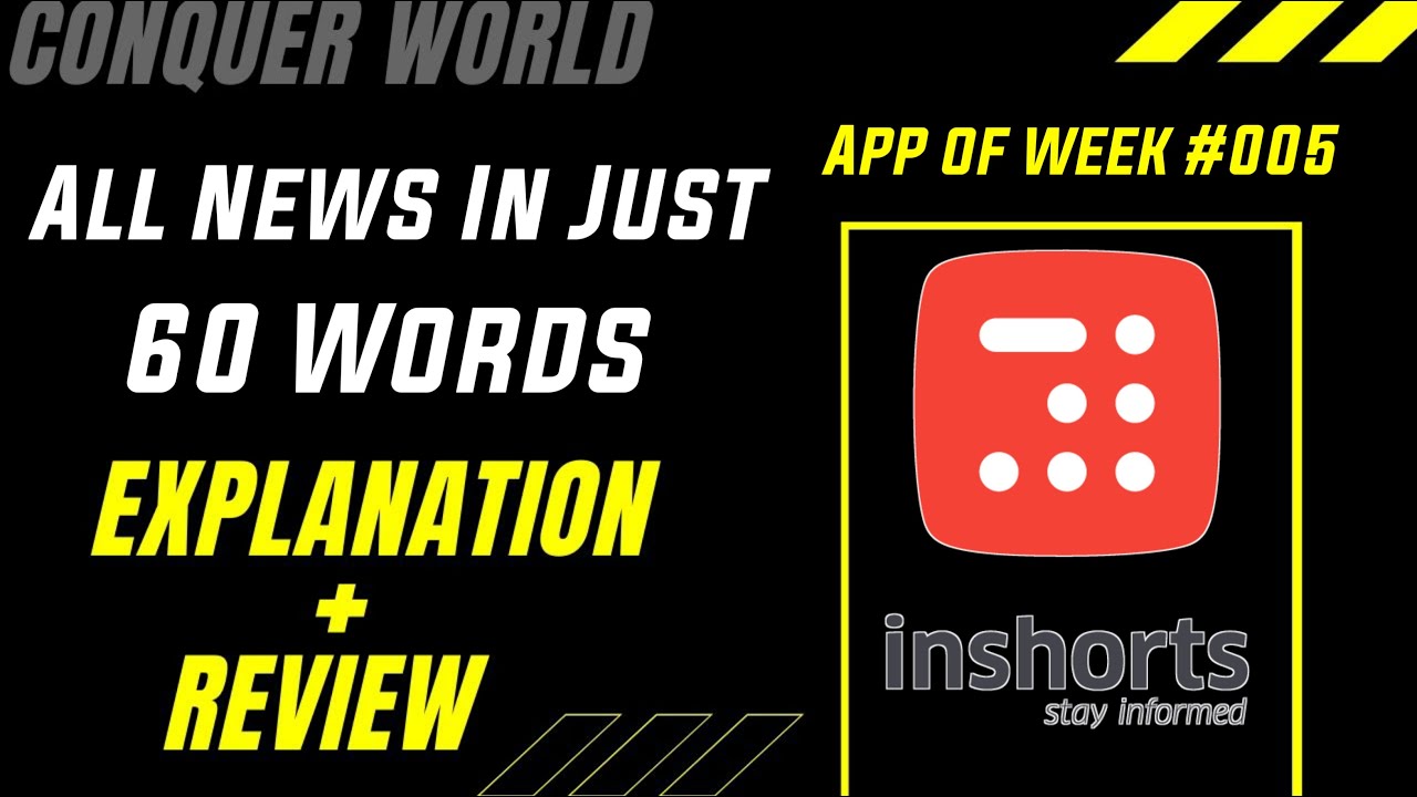 Inshorts News App | How to use Inshorts ?| App of The Week #005 by ...