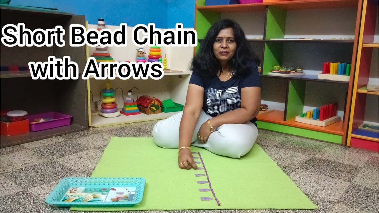 Short bead chain with Arrows ( Arithmetic) #montessoriactivity # ...