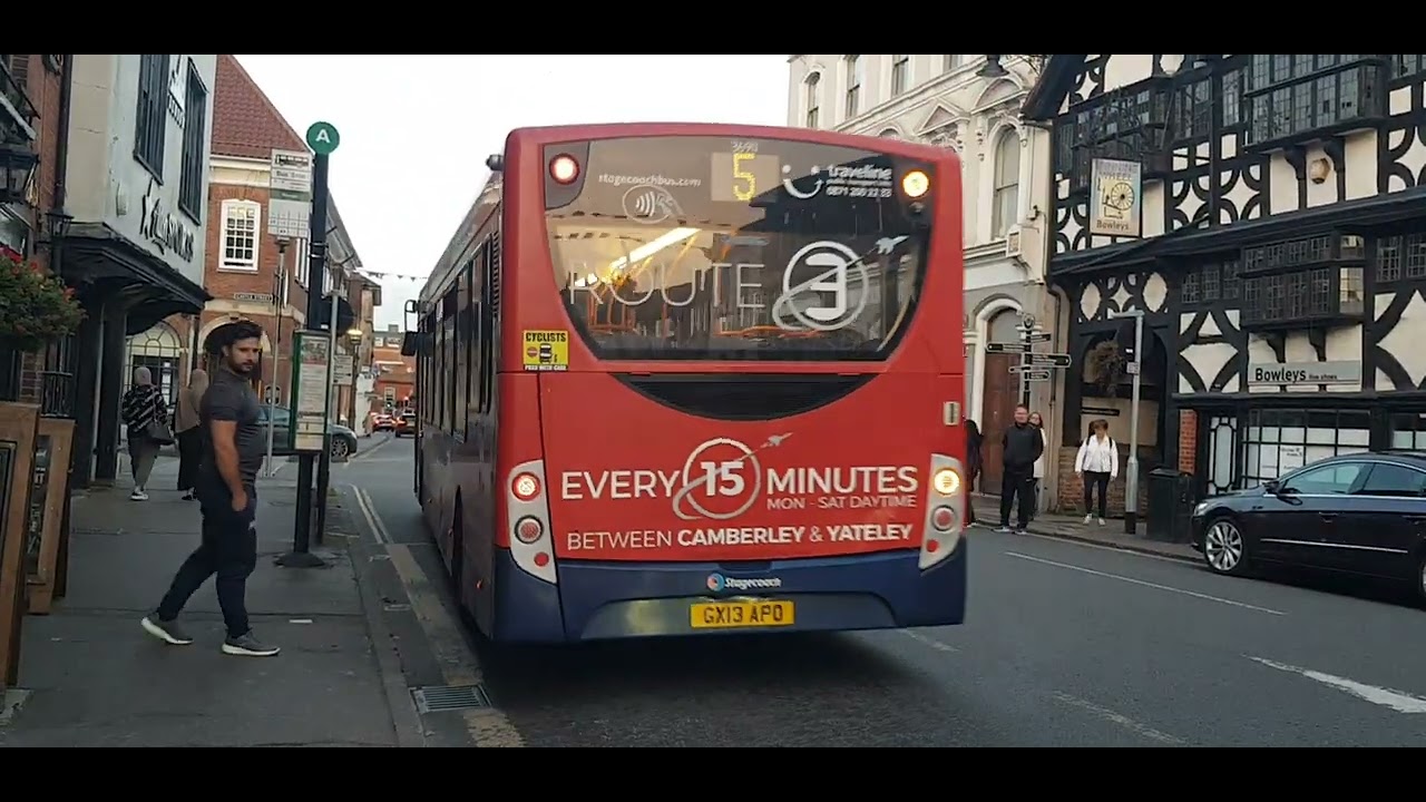 Here is the stagecoach bus 36911 on the number 5 in Farnham with the ...