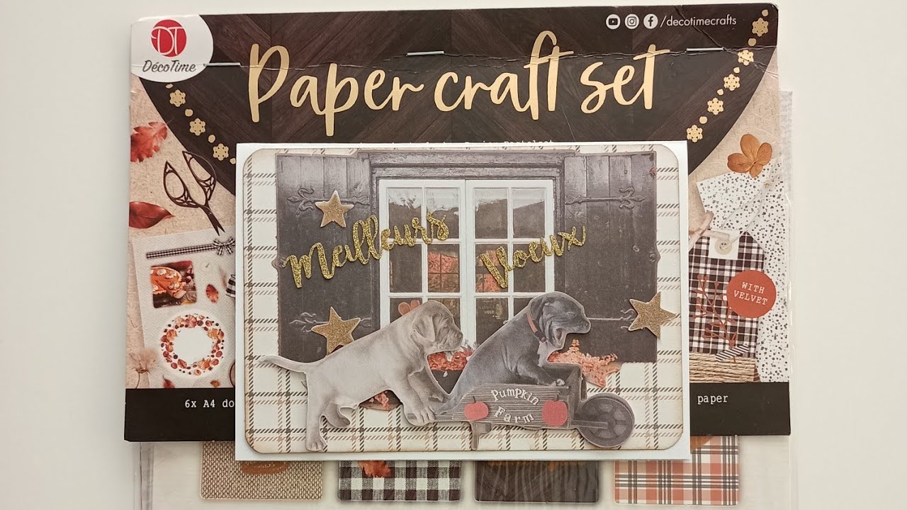 TUTO CARTE PAPER CRAFT SET ACTION - YouTube