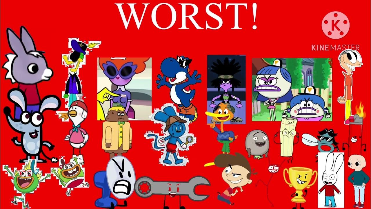 My best to worst characters list part 8 - YouTube