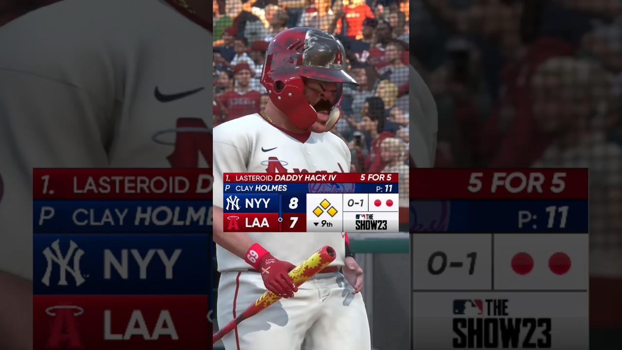 LaSteroid WALKS IT OFF😳😈 #mlbtheshow #baseball #gaming - YouTube