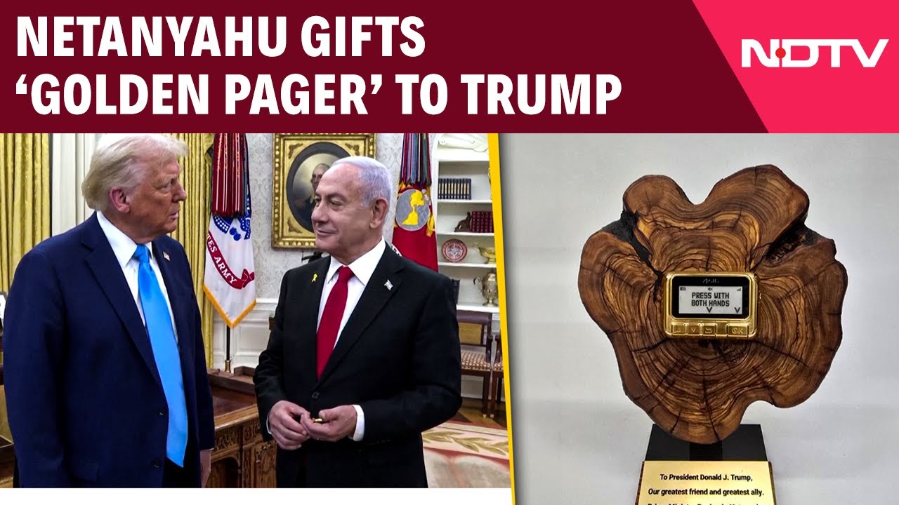 Donald Trump News | Netanyahu Gifts ‘Golden Pager’ To Trump; Know ...