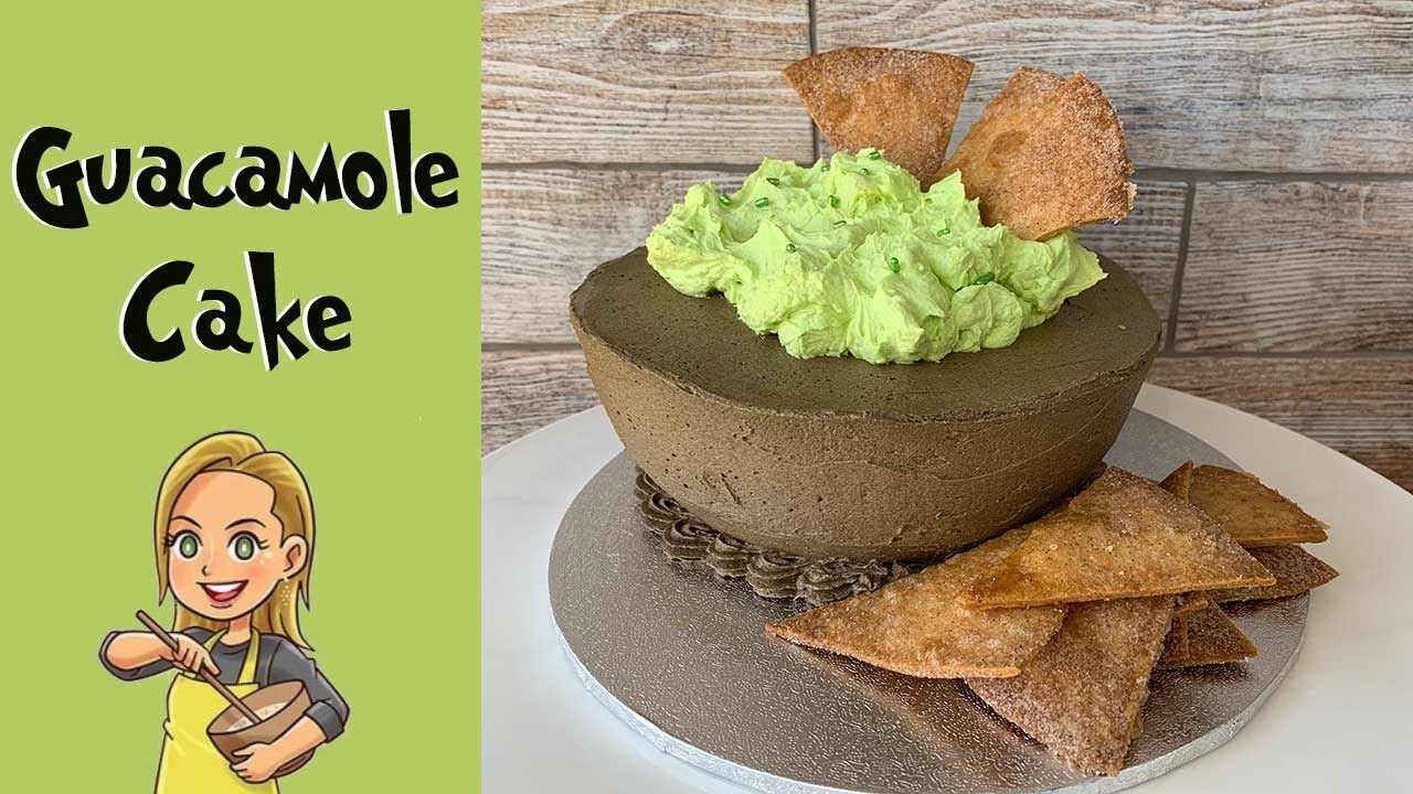 Guacamole Bowl Cake - Superbowl Cake - YouTube