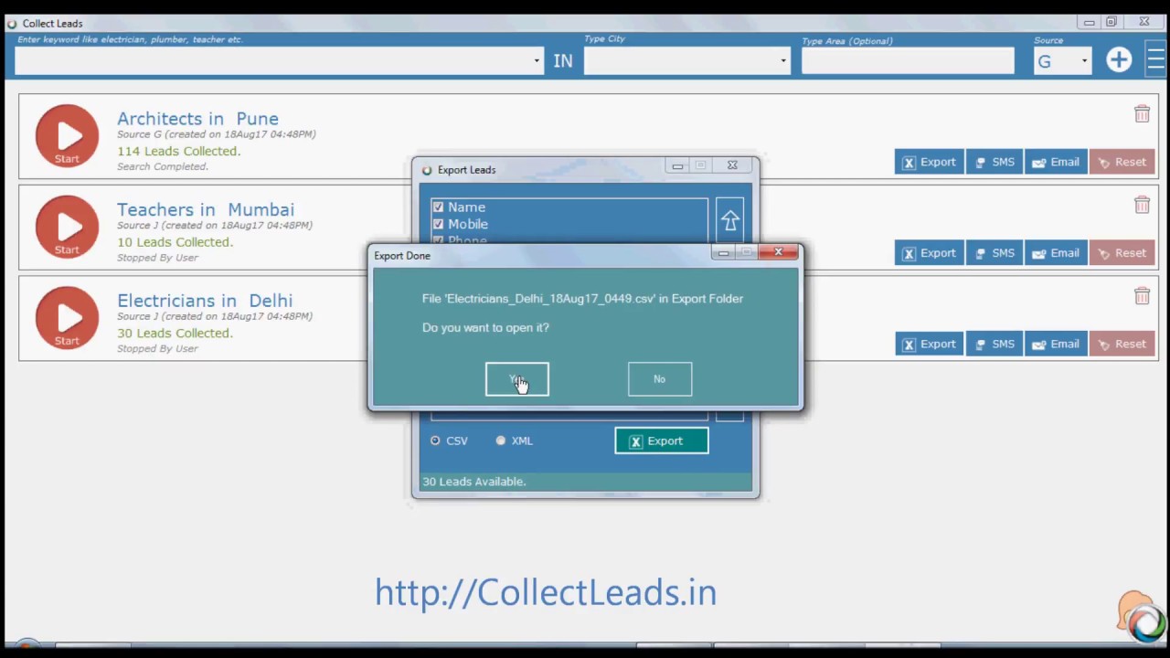 Collect Leads - Best Free Leads Generator Software - YouTube