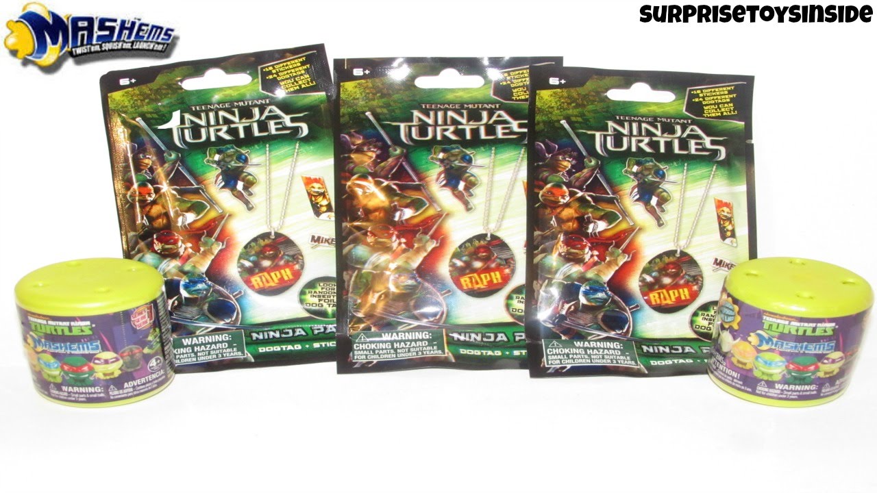 TEENAGE MUTANT NINJA TURTLES - TMNT - MASHEMS - DOG TAG - BLIND BAG ...