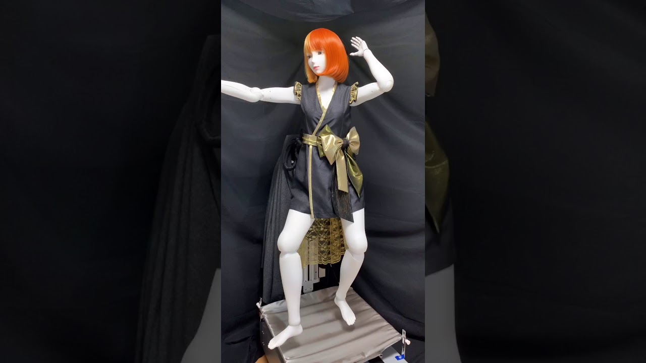 Female robot moving mannequin 2 Height 155 cm - YouTube