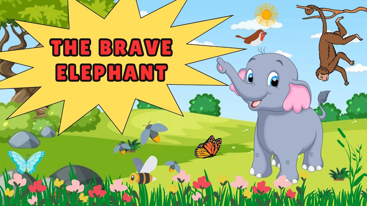 The Brave Little Elephant 🐘 #childrensstory #story - YouTube
