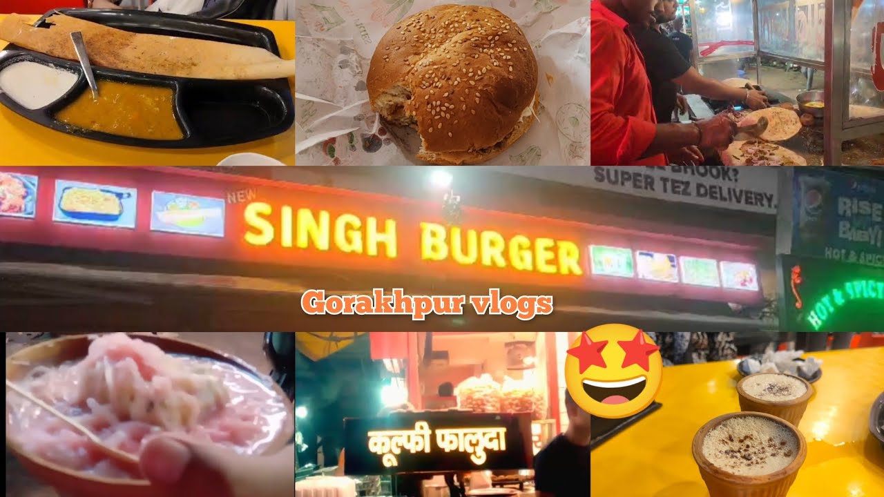 Famous restaurant Singh burger of Gorakhpur Food taste - YouTube