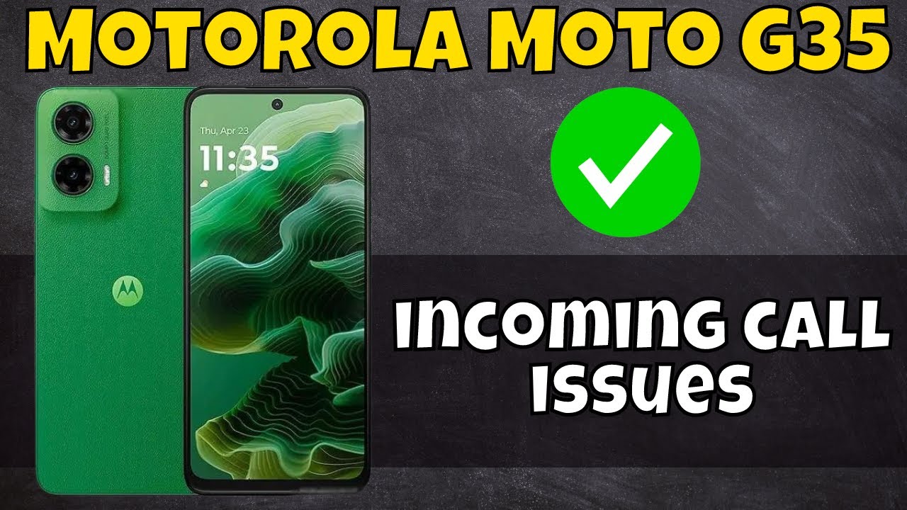 Motorola Moto G35 Incoming Call Problem || How to solve the incoming ...