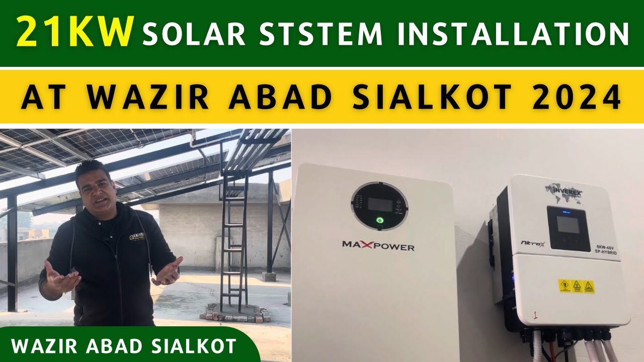 21kW Ongrid Solar System Installation | Cost, Benefits & Production in ...