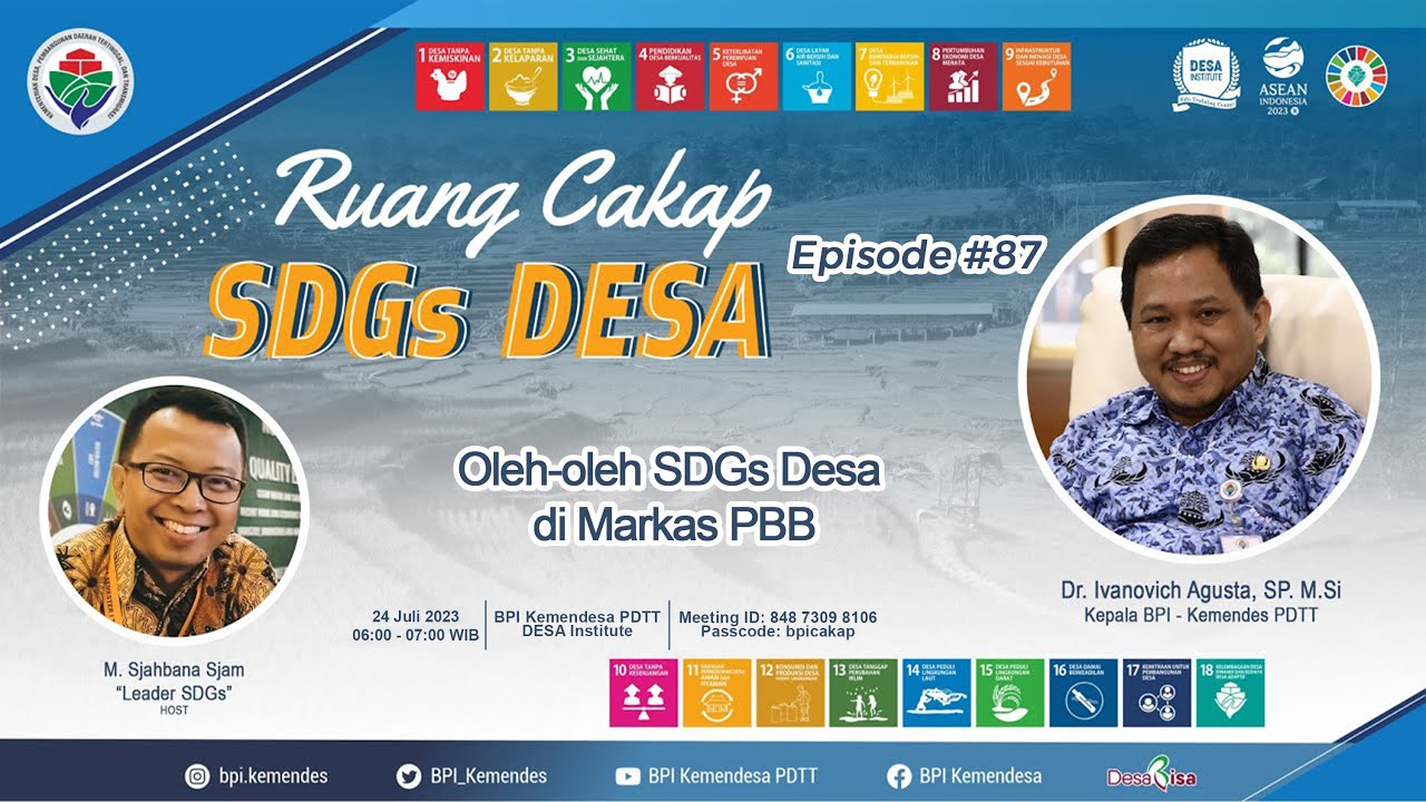 Oleh-oleh SDGs Desa di Markas PBB | Ruang Cakap SDGs Desa #87 - YouTube