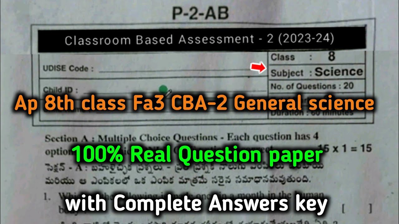 8th Class Fa3 CBA 2 Science real Question Paper 2023 24 With Answers 8th-class-fa3-cba-2-science-real-question-paper-2023-24-with-answers