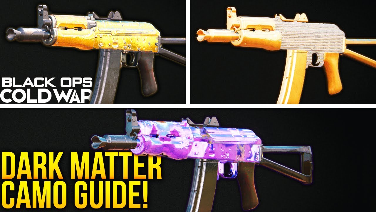 Black Ops Cold War: The ULTIMATE DARK MATTER CAMO Guide! - YouTube